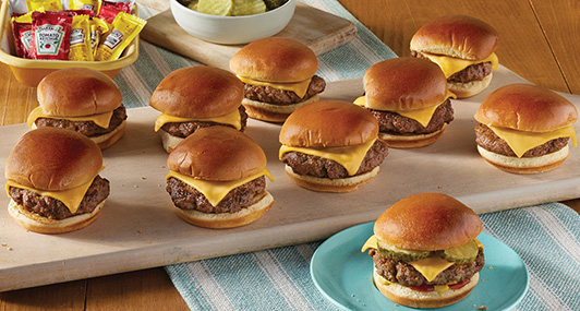 Barrel Cheeseburger Slider Platter