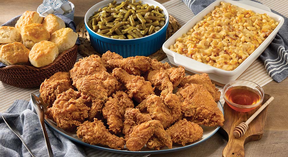 Southern Fried Chicken Buffet Style Catering Meal