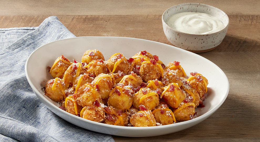 Loaded Hashbrown Casserole Tots | Cracker Barrel Catering