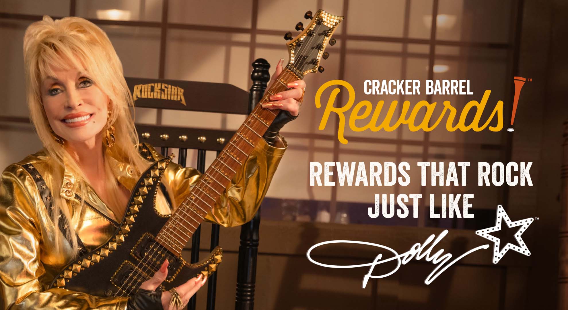 Cracker Barrel Rewards that Rock with Dolly Parton